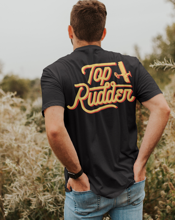 Top Rudder Aircraft Vintage T-Shirt | Retro Aviation Tee